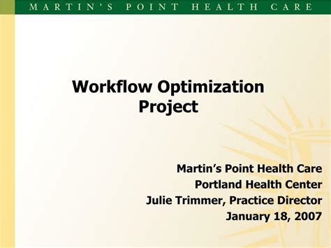 Ppt Workflow Optimization Project Powerpoint Presentation Free