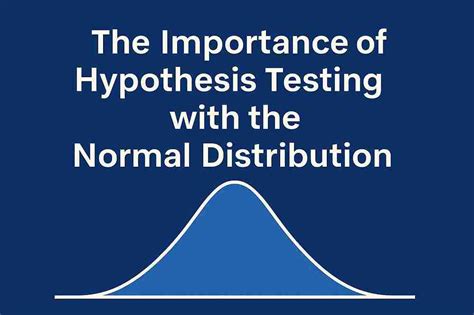 Hypothesis Testing With The Normal Distribution 3 Key Steps