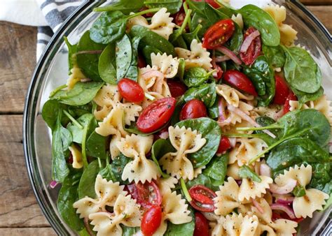 Spinach Pasta Salad Barefeet In The Kitchen