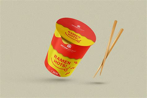 面条杯包装设计样机 素材CNN