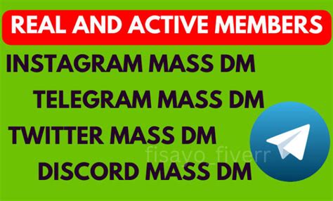 Do Telegram Mass Dm Mass Dm Instagram Mass Dm Bulk Sms By Yohanesj Fiverr