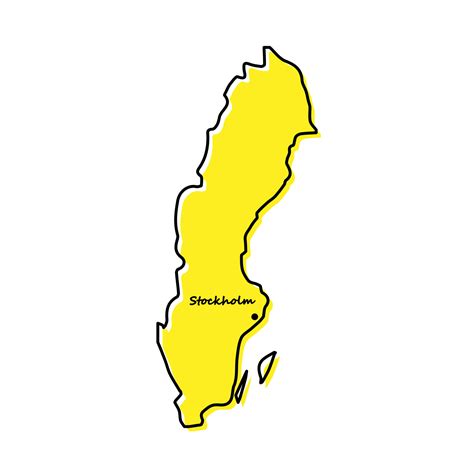 Sweden Map Outline