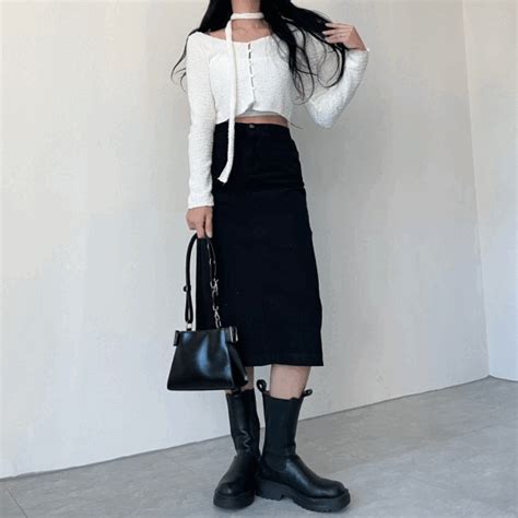 [ 2color 국내제작 특가 ] 베이직 스트레이트 스커트 에이블리