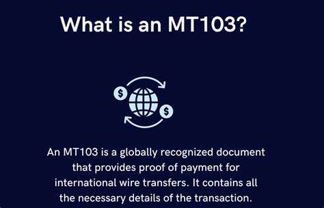 Mt103 Explained A Guide To Swift Messages