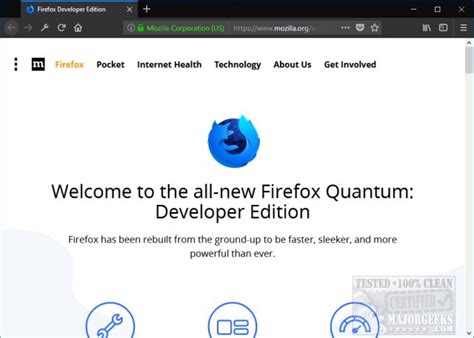 Download Firefox Developer Edition Majorgeeks