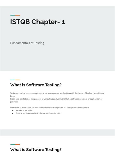 istqb chapter 1 pdf software bug software testing