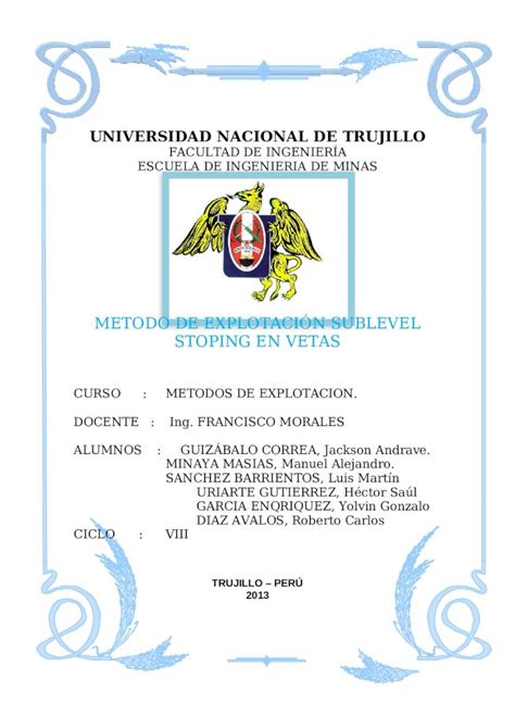 Docx Sub Level Stoping En Vetas Dokumen Tips