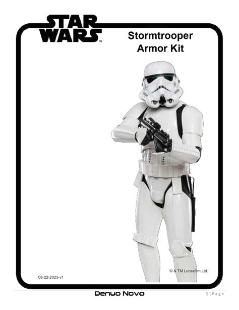 Classic Stormtrooper Armor Kit Assembly Guide