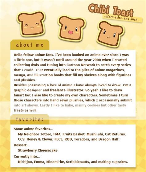 Chibi Toasts Profile