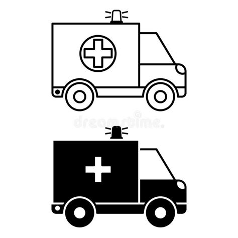 Ambulance Icons Stock Vector Illustration Of Transport 329678773