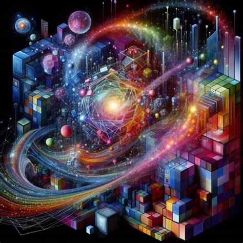 Eigrp Abstract Geometrical Shapes Network Representation Ai Art