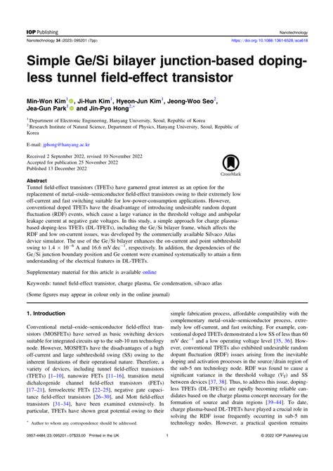 Simple Gesi Bilayer Junction Based Doping Less Tunnel Field Effect Transistor