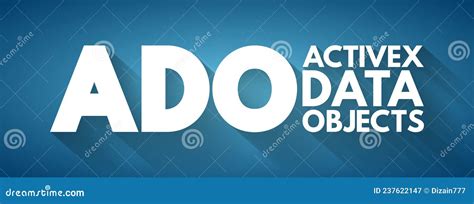 Ado Activex Data Objects Acronym Technology Concept Background