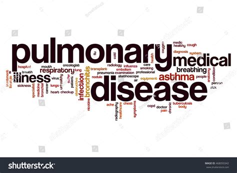 Pulmonary Disease Word Cloud Concept Stock Illustration 468050342
