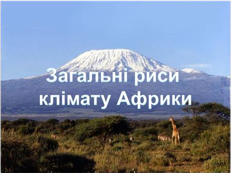 Презентація «Кліматичні пояси і типи клімату Африки 7 клас