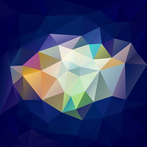Vector Irregular Polygonal Square Background Triangle Low Poly