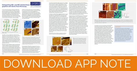 Imaging Aba And Abc Stacked Trilayer Graphene With Afm