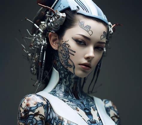Premium Ai Image Cyborg Bionic Human Robotic Synthetic Cyberpunk Sci Fi Android Robot Science
