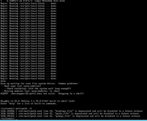 New Deb12 System Booting From Multipathed San Wont Start Multipath