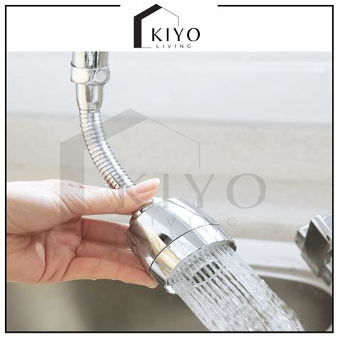 Jual Kiyo Sambungan Kran Kepala Wastafel Cuci Piring Booster Flexible Sambungan Kran Cuci Piring
