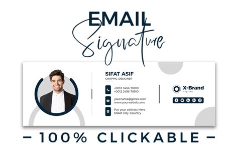 Create A Clickable Html Email Signature By Sifatasif Fiverr