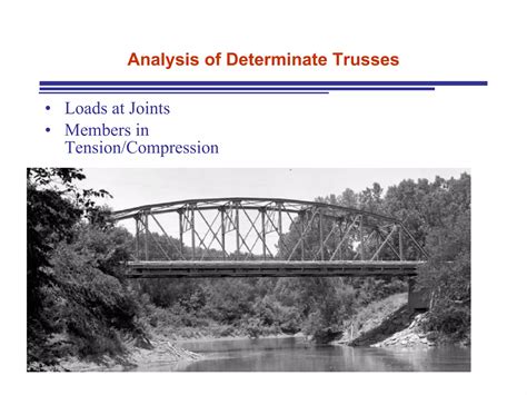 Trusses Analysis Of Statically Determinate Ppt