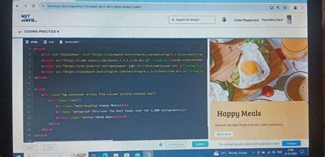 Ccbp Nxtwave 30daysofcode Ccbp Html Css Peketi Poornima Devi