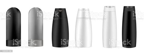 3d 화장품 병을 설정합니다 젤 샴푸와 다른 액체 제품에 대 한 포장 벡터 일러스트입니다 3차원 형태에 대한 스톡 벡터 아트 및 기타 이미지 Istock