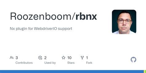 Github Roozenboomrbnx Nx Plugin For Webdriverio Support