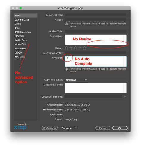 Solved File Info Functionality Loss In New Version Adobe Support Community 9696224