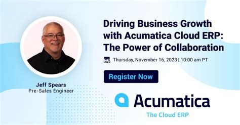 Acumatica On Linkedin Driving Business Growth With Acumatica Cloud Erp