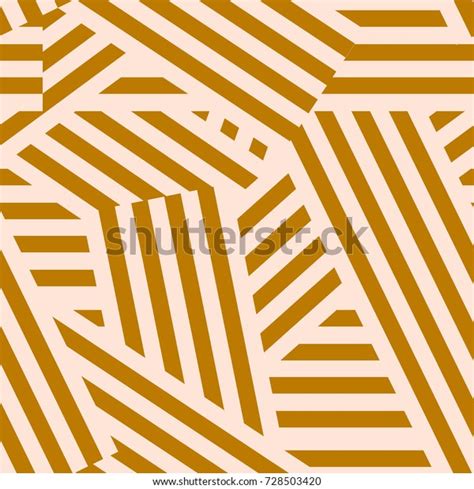 Abstract Geometrical Seamless Pattern Stripped Background Stock Vector