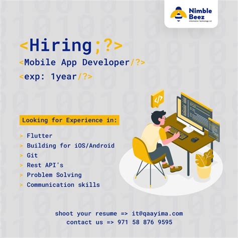 Flutter Android Ios Mobileappdevelopment Nimblebeez Hozefa