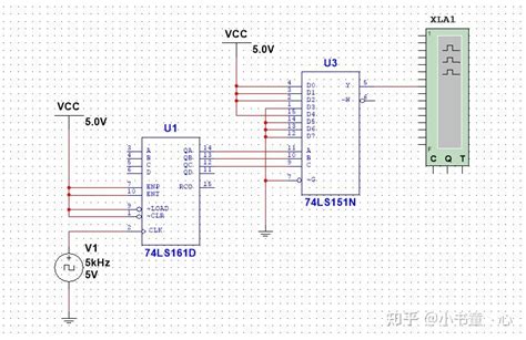 Multisim用计数器和数据选择器实现序列发生器 知乎