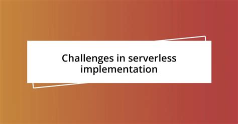 My Thoughts On Serverless Architecture Uk