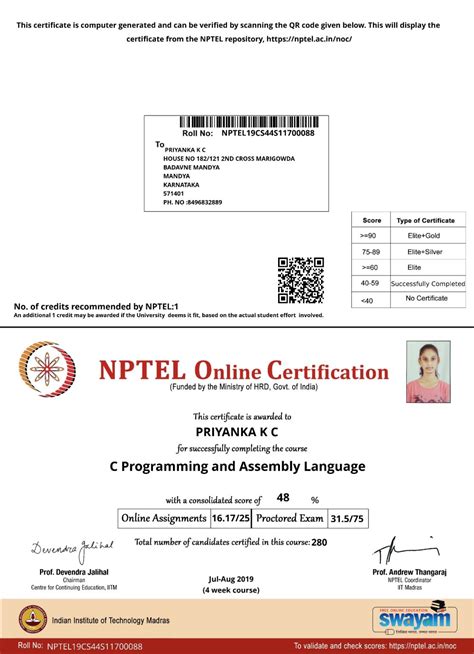Successfully Completed C Programming And Assembly Language Course