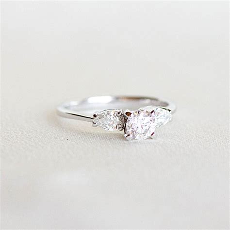 3 Stone Diamond Vintage Engagement Ring The Sinatra Ring Evorden