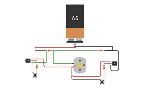Circuit Design Bi Directional Motor Rotation Tinkercad