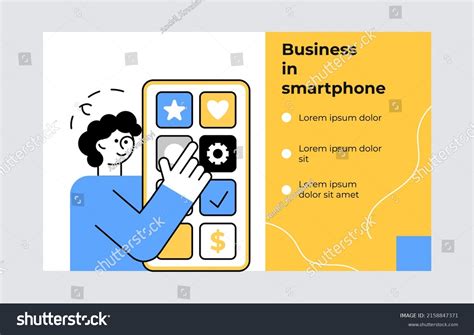 Business Digitalization Presentation Slide Layout Background Stock