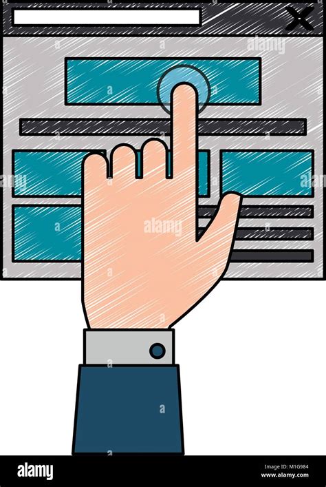Touching Object Stock Vector Images Alamy
