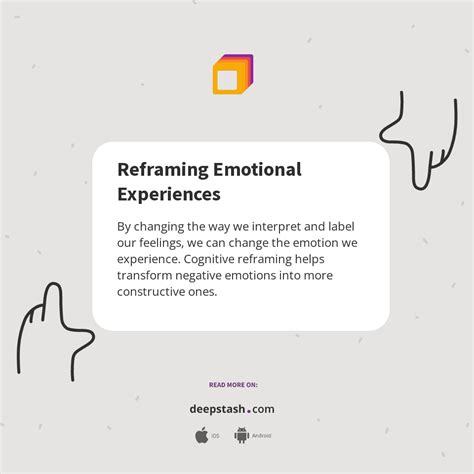 Reframing Emotional Experiences Deepstash