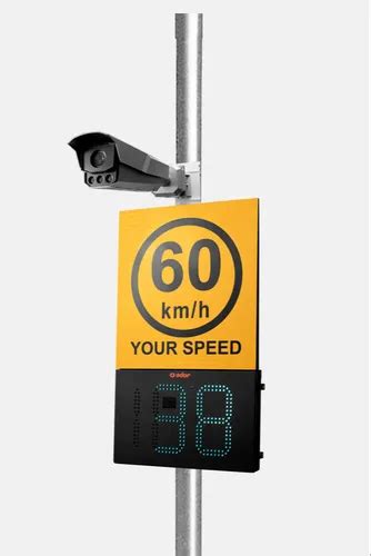 Outdoor Use Aluminum Speed Radar Display Detection Sytem For Industrial Shape Rectangular