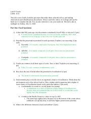 Lab FossilsAssignment Docx Lab Fossils GEOL This Lab Covers Fossils Both The
