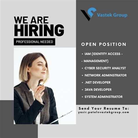 Yasir Patel On Linkedin Vastekgroup Hiring Immediatejoiners Systemadmin Systemadministrator