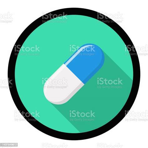 블루 알약 캡슐 의학 벡터 마크 기호 녹색 스타일 블랙 스트로크 디자인 격리된 아이콘입니다 1위에 대한 스톡 벡터 아트 및 기타 이미지 Istock