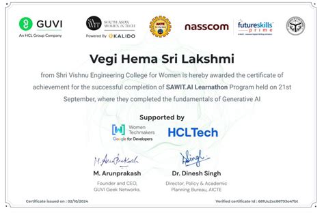 hema sri lakshmi vegi on linkedin generativeai ai machinelearning