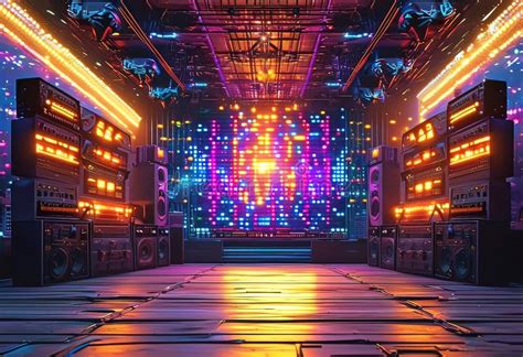 Electronic Dance Music Background Stock Illustration Illustration Of