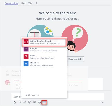Share Adobe Creative Cloud Assets Within Microsoft Teams