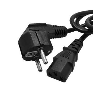 Сетевой шнур RUICHI SCZ, вилка угловая CEE7/7 - гнездо прямое IEC C13 ...