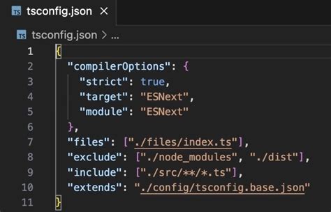타입 스크립트 tsconfig json